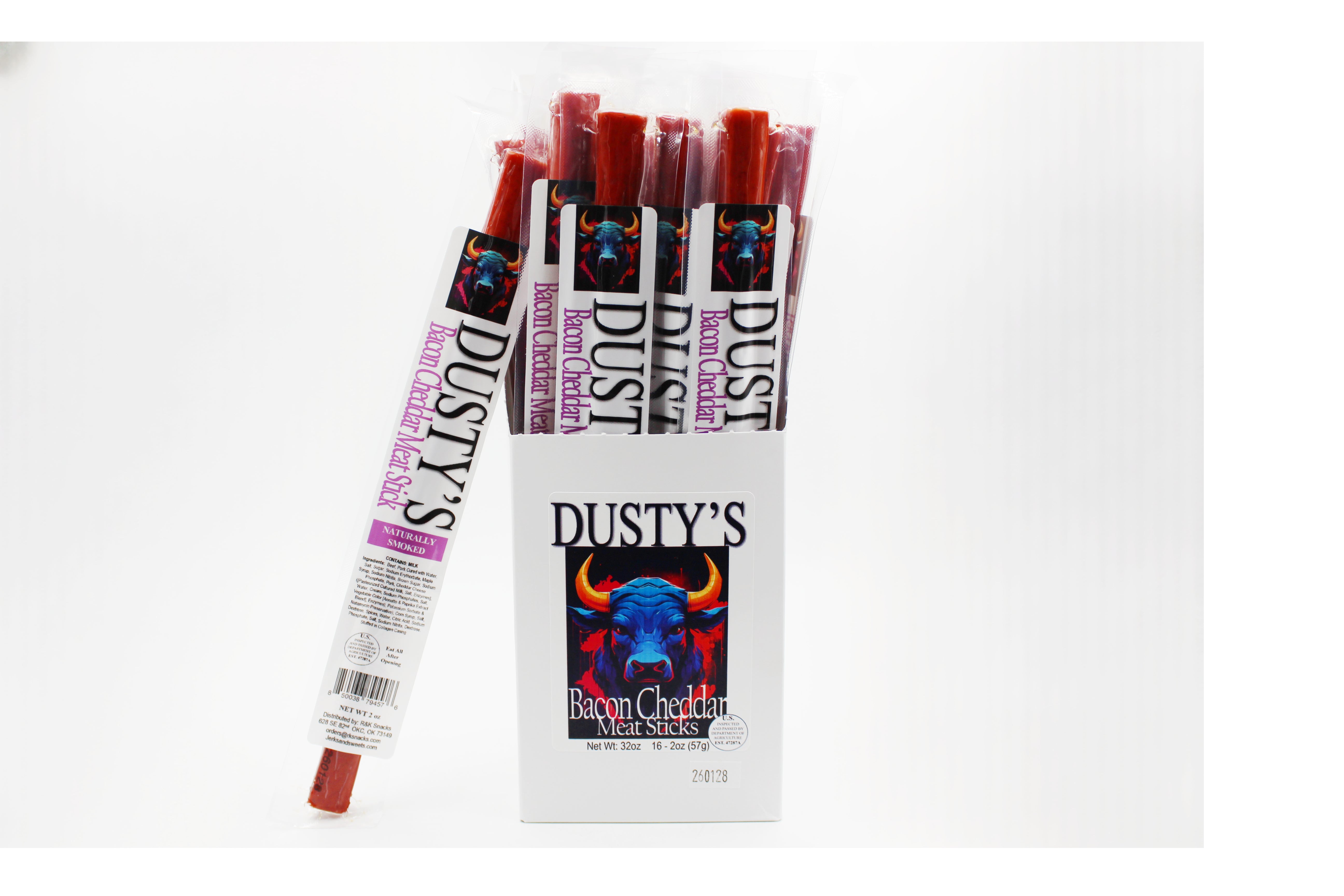 Dusty's Bacon Cheedar 2oz Beef Stick